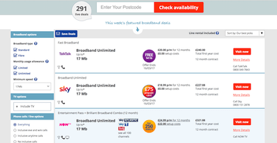 Broadband Choices | Featurist